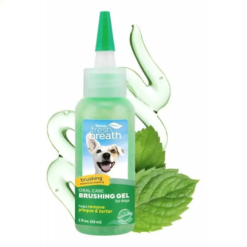 TropiClean Fresh Breath, Clean Tartar, гель для ухода за полостью рта собак 59 мл