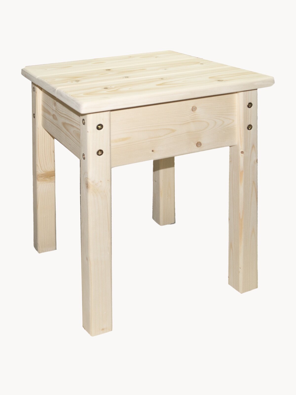 Табурет деревянный из массива сосны для кухни, гостиной и дачи