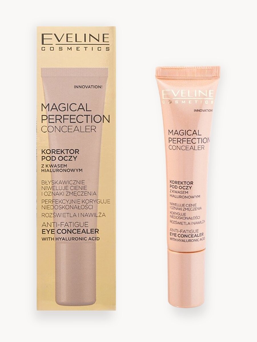 Консилер Eveline Cosmetics "Magical Perfection", тон 01 Light, для всех типов кожи, бежевая