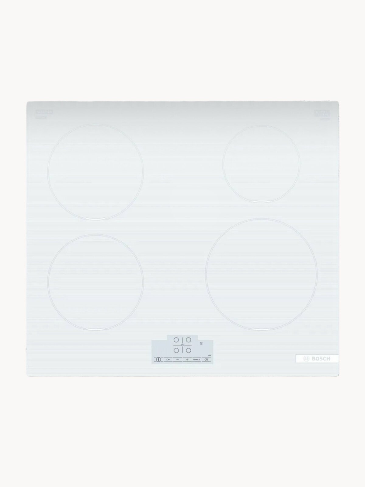 Bosch Индукционная варочная панель PUE612BB1E, Serie 6, 4600 Вт, 4 конфорки, 17 уровней мощности, TouchSelect, голубая