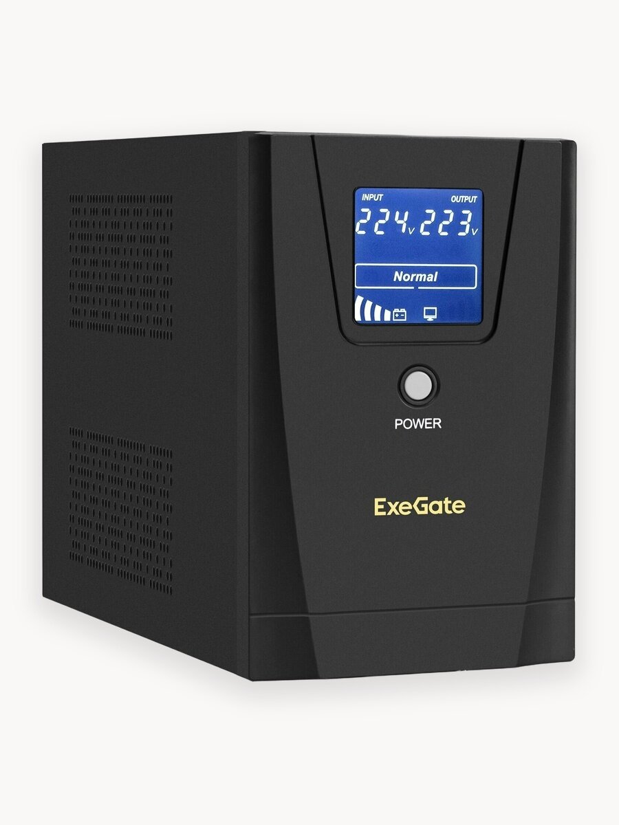 ИБП ExeGate EX292799RUS SpecialPro Smart LLB-1500. LCD. AVR.2SH.3C13, черный