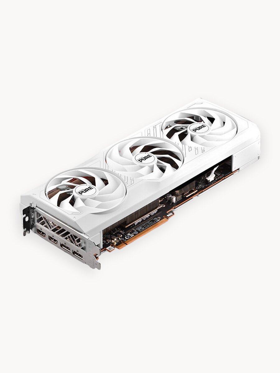 Видеокарта Sapphire AMD Radeon RX 7800XT Pure(White),16GB GDDR6, HDMIx2 DPx2