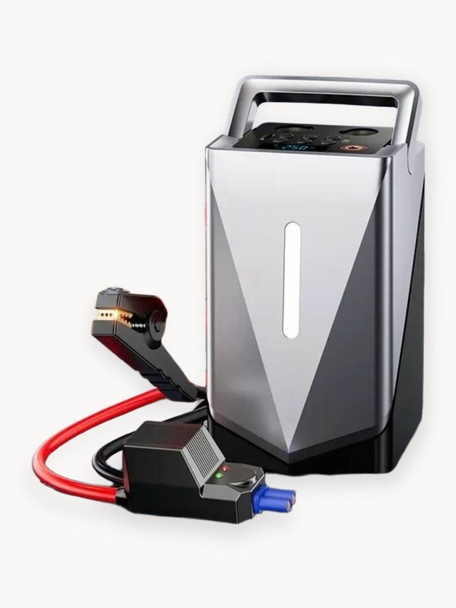 Пусковое зарядное устройство с компрессором POWERBANK, 12 В, 14800мА ч