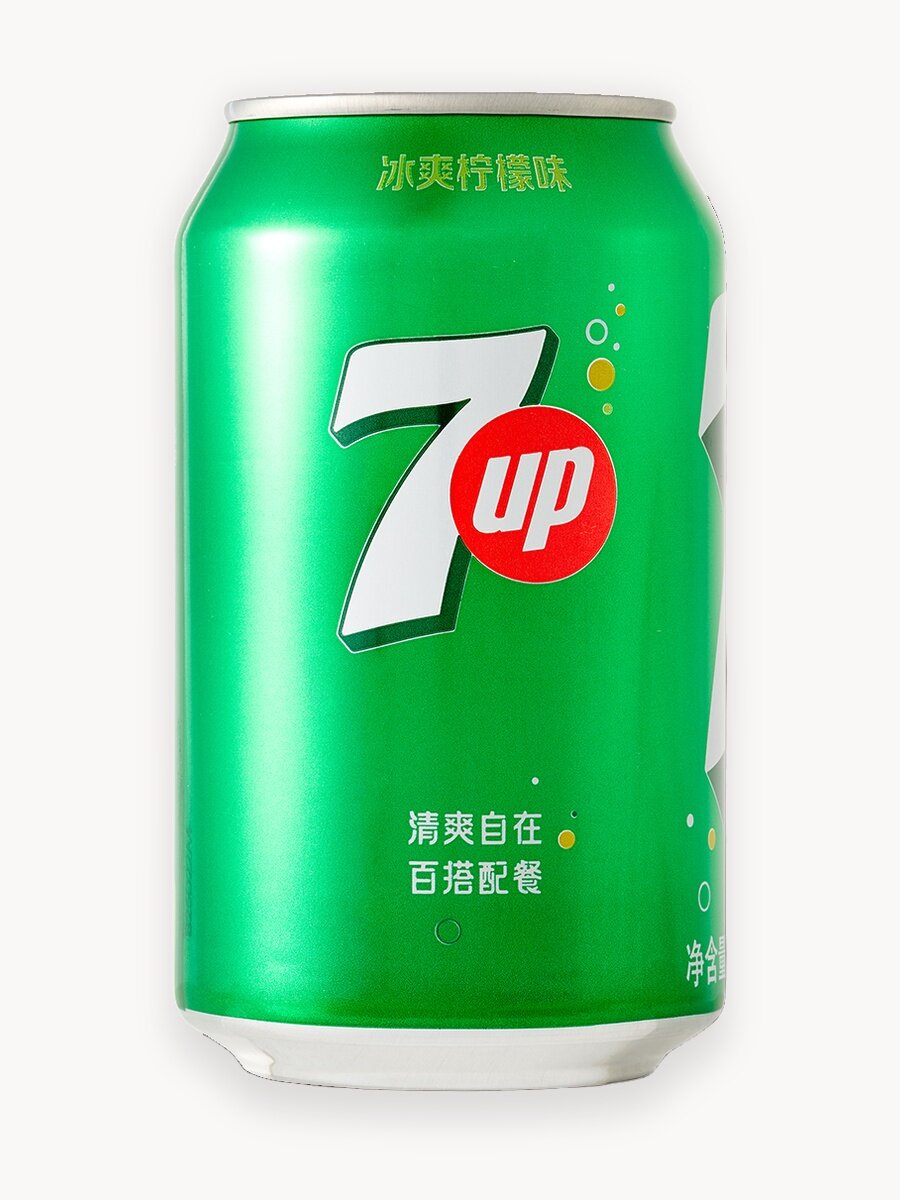 Газированный напиток "7UP" классический, 330 мл, в металлической банке