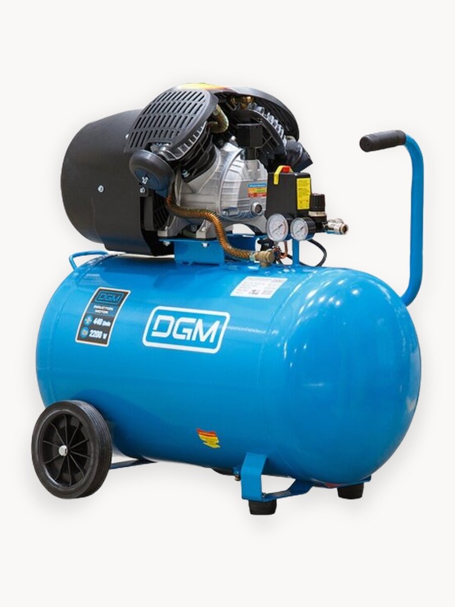 Компрессор Dgm AC-2101 (440 л/мин, 8 атм, коаксиальный, масляный, ресив. 100 л, 220 В, 2.20 кВт)