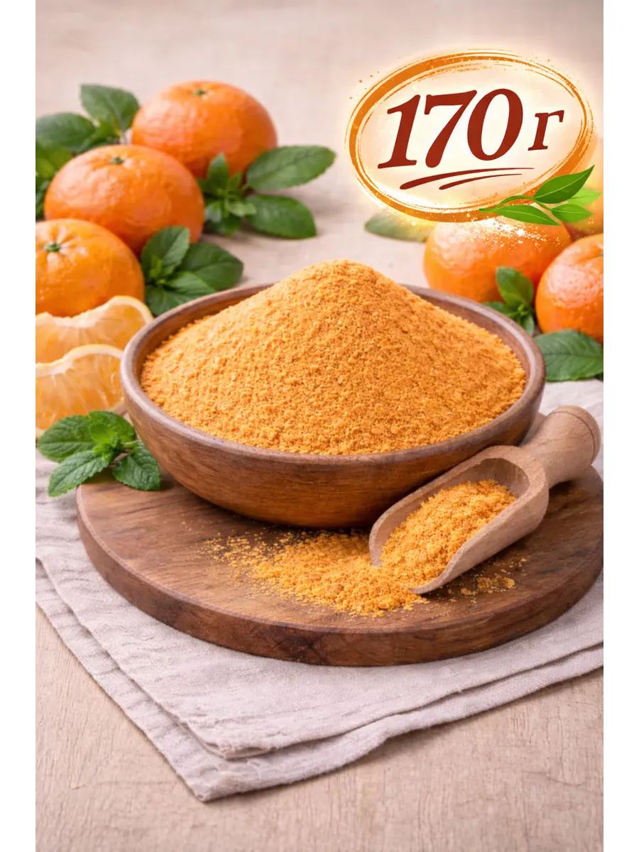 Цедра мандарина сушёная молотая,170 г
