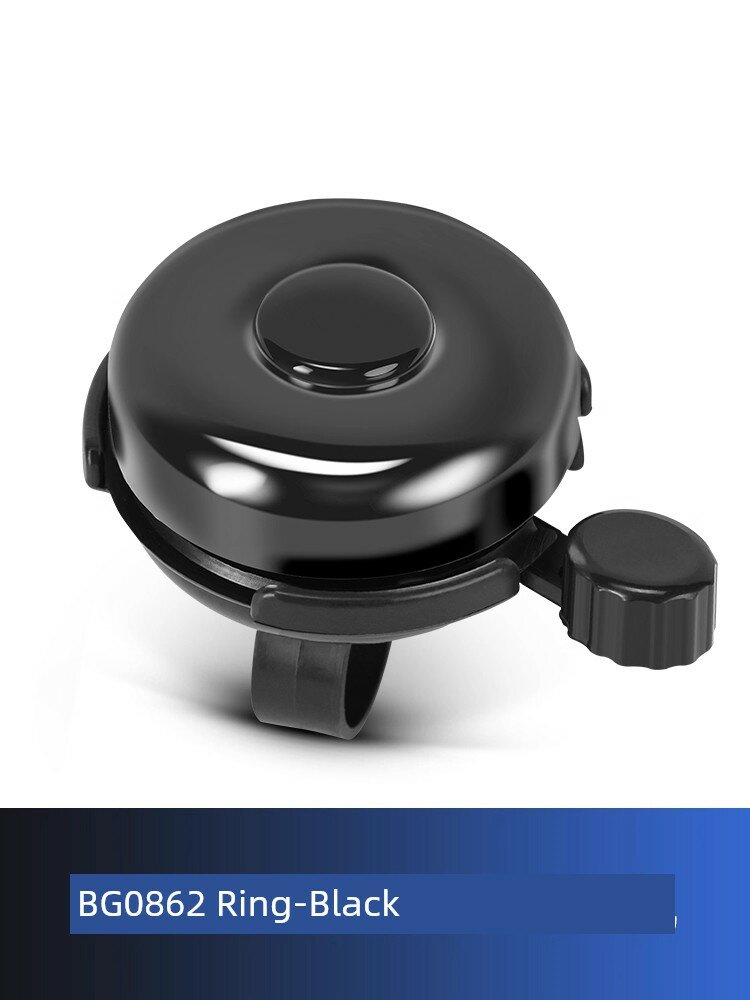 Универсальный громкий колокольчик для велосипеда - черный, 1 шт для горных и шоссейных велосипедов