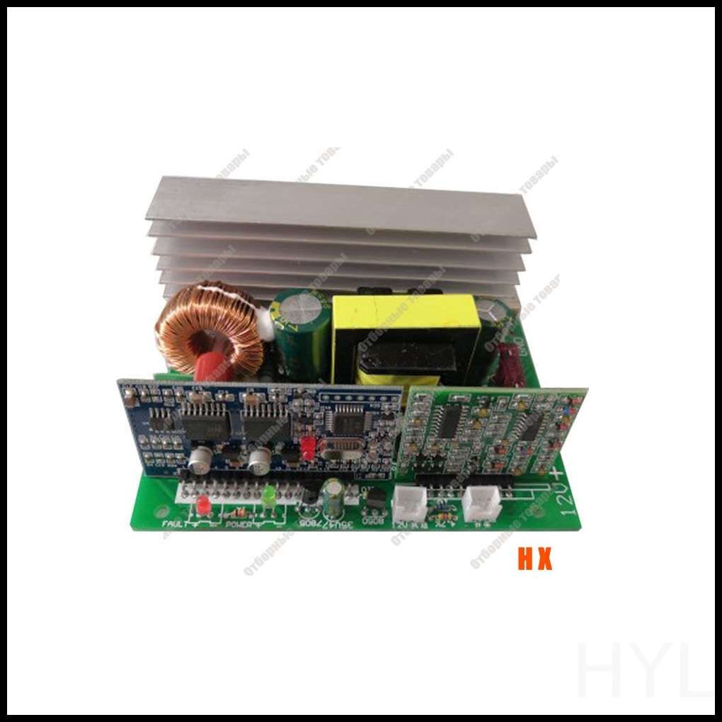 Плата инвертора 500W, чистая синусоида 220V. Преобразователь 12V в 220V, повышающая схема.