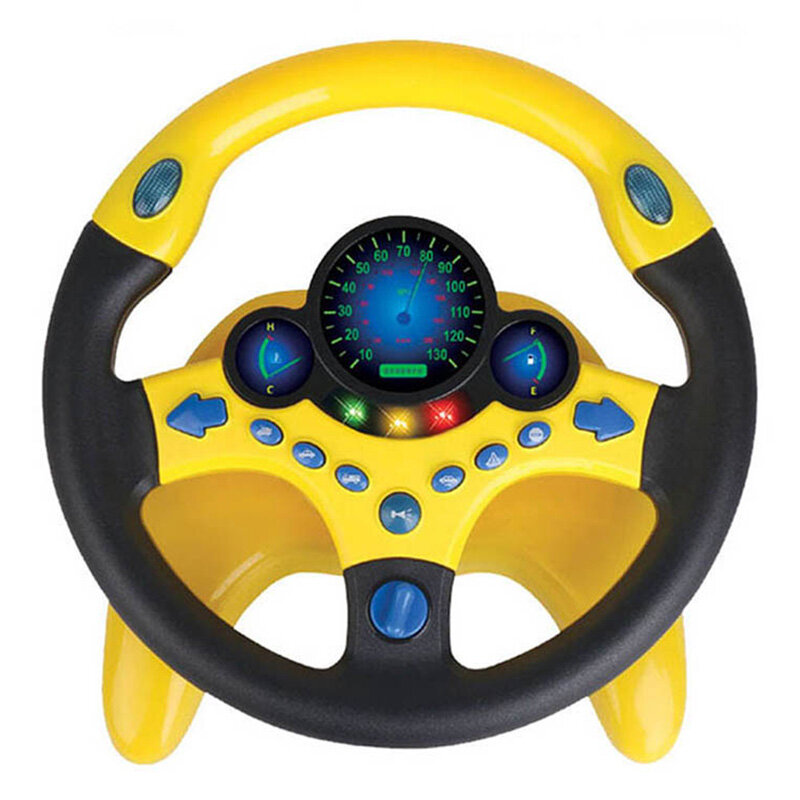 Игрушка-симулятор руля ERSONO Copilot, детская развивающая игрушка со звуками, маленький руль