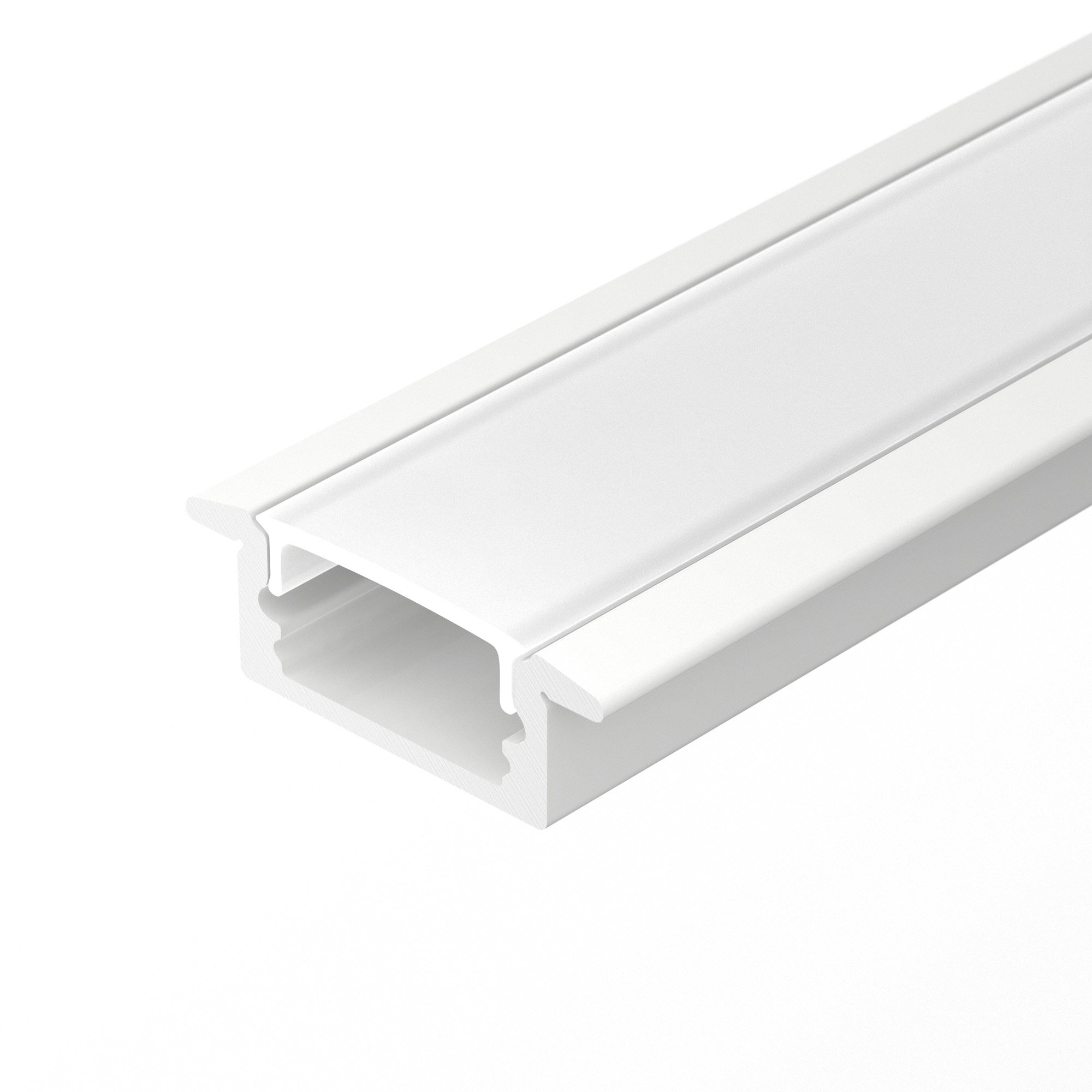 Профиль для светодиодной ленты Arlight Профиль LINE-2308-F-2000 WHITE (Arlight, Алюминий), 2м