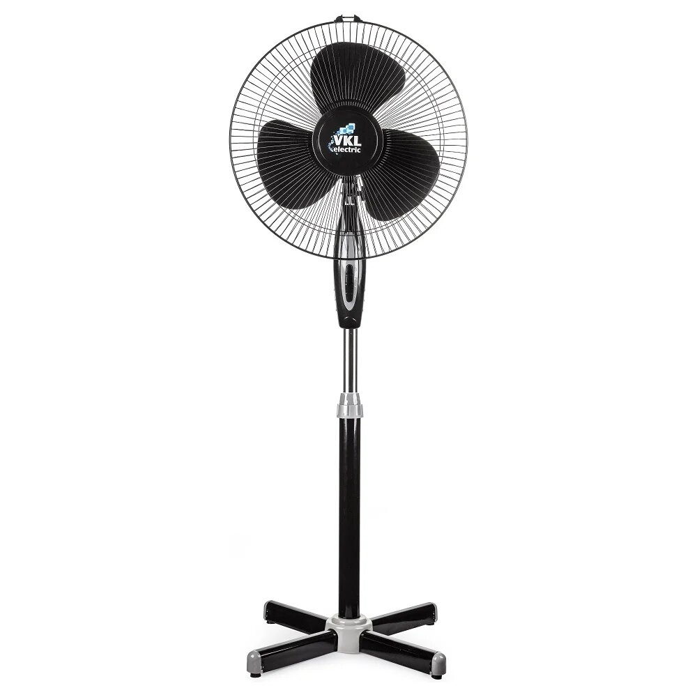 Вентилятор напольный VKL electric VGF-01 Black 40 Вт 3 режима чёрный, Назначенный срок службы не менее 35 000 часов