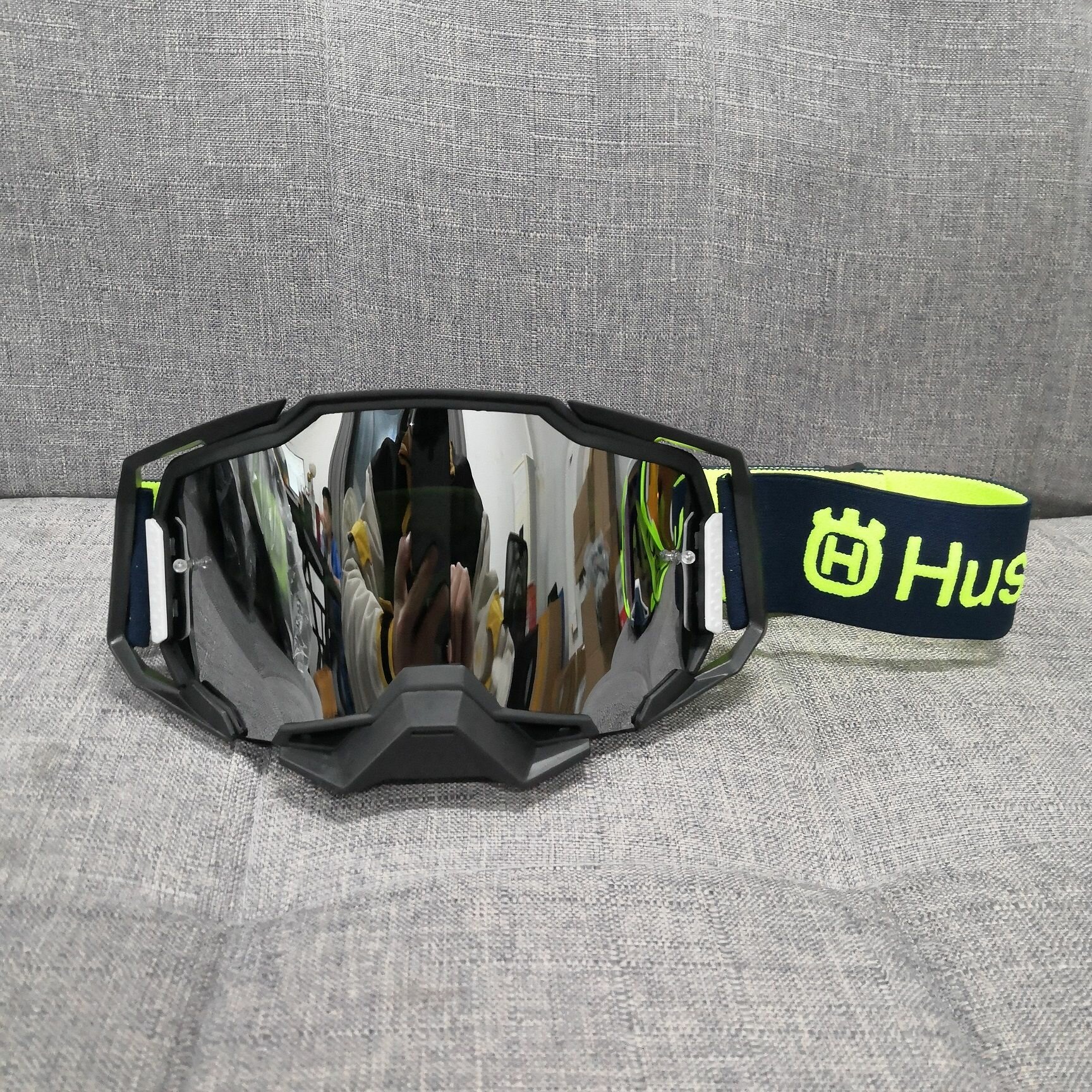 HUSQVARNA Мотокросс, раллийный шлем, очки для горного велосипеда, размер: взрослый