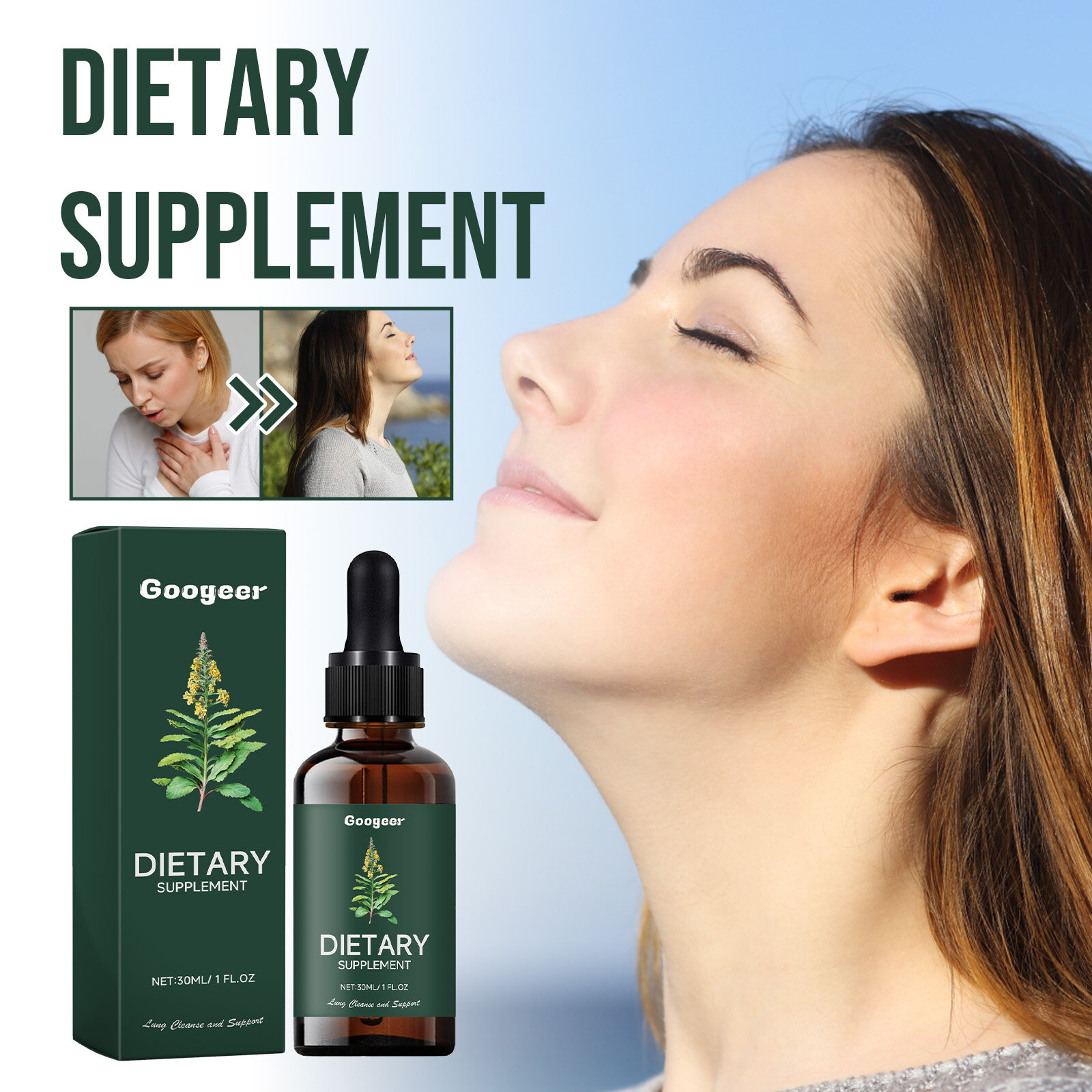 Капли для ухода за телом от мокроты, боли в горле, сухости в горле, зуда в горле и дискомфорта.