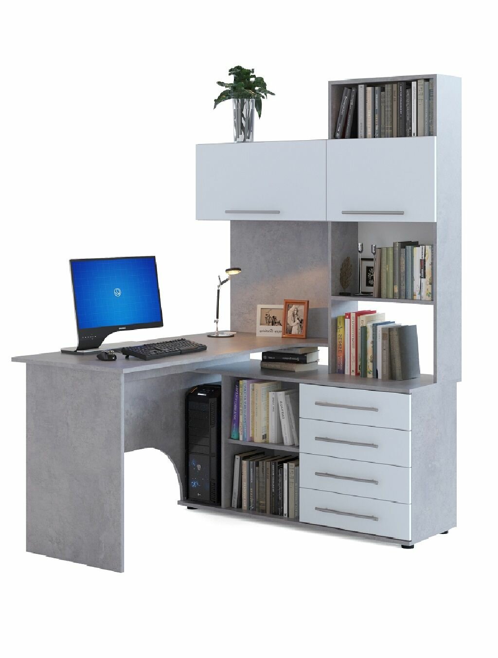 Компьютерный стол КСТ-14.1 Правый 135х123.5х182.8 см