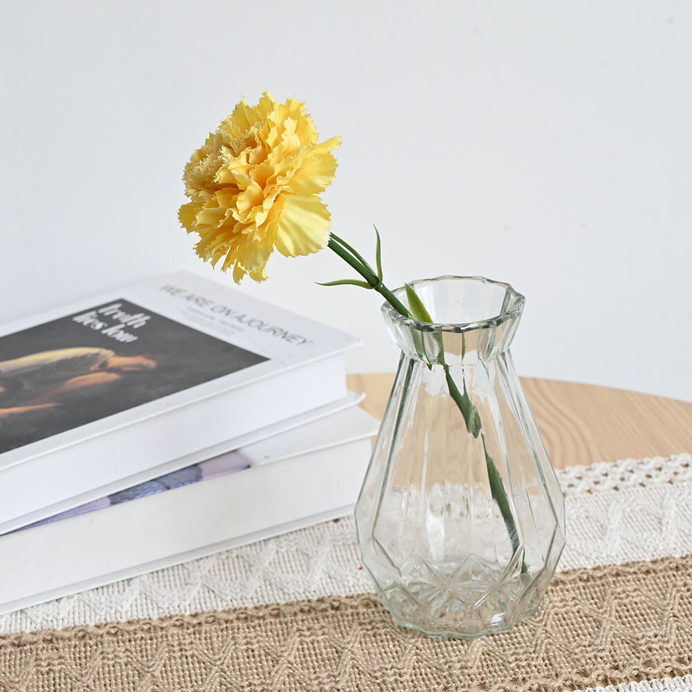 Искусственный цветок гвоздика "Скандинавская", желтый