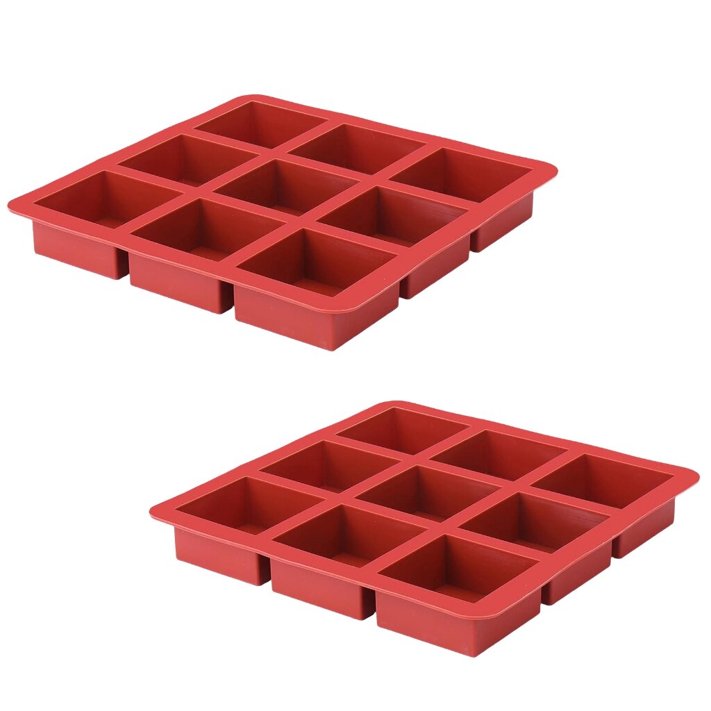 2 силиконовые формы для торта из 9 частей с квадратами
