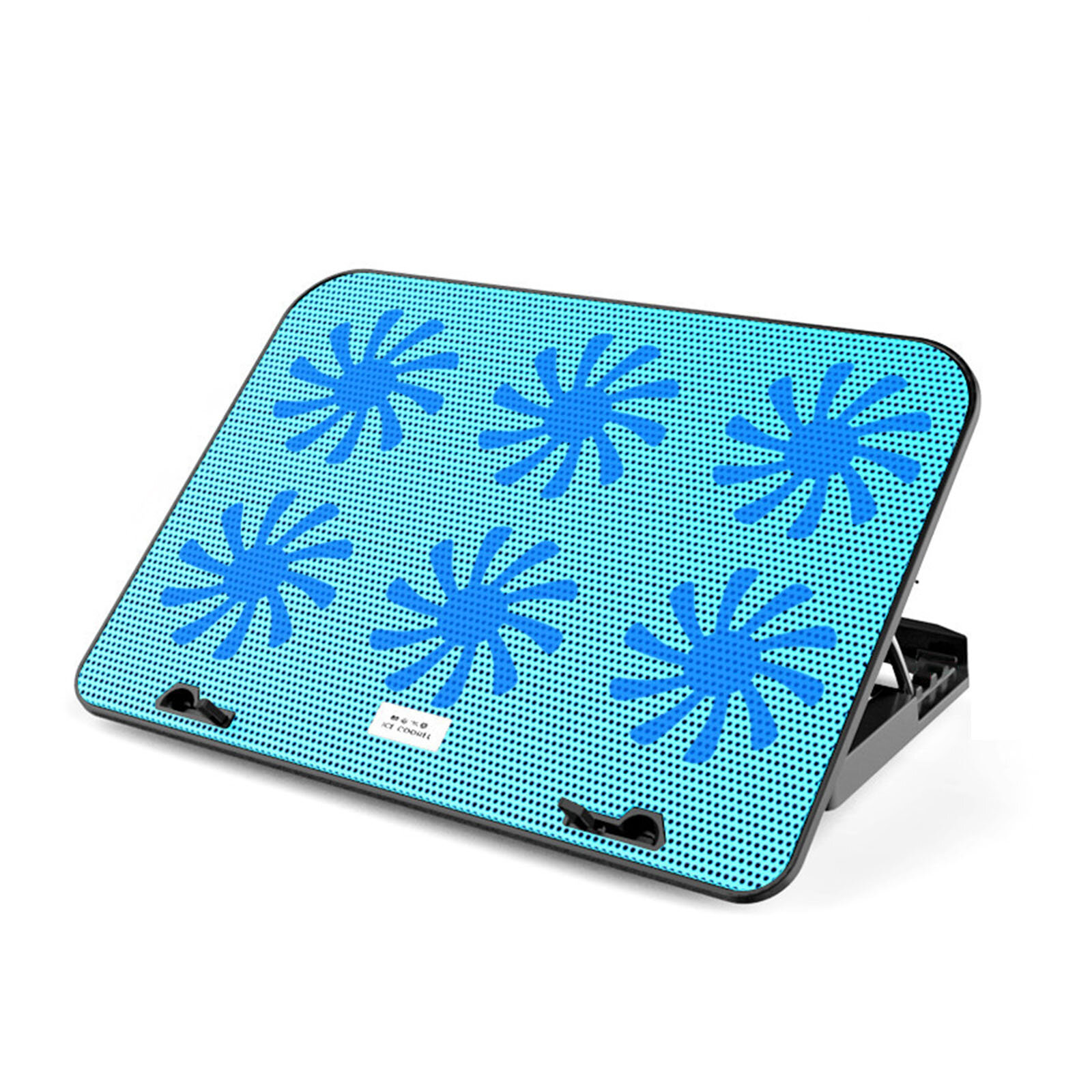 Охлаждающая подставка для ноутбука, игровой кулер для ноутбука, Охлаждающая подставка с 6 бесшумными вентиляторами для ноутбуков с диагональю экрана 11-18 дюймов, Подставка высотой 5 дюймов, 2 USB-порта