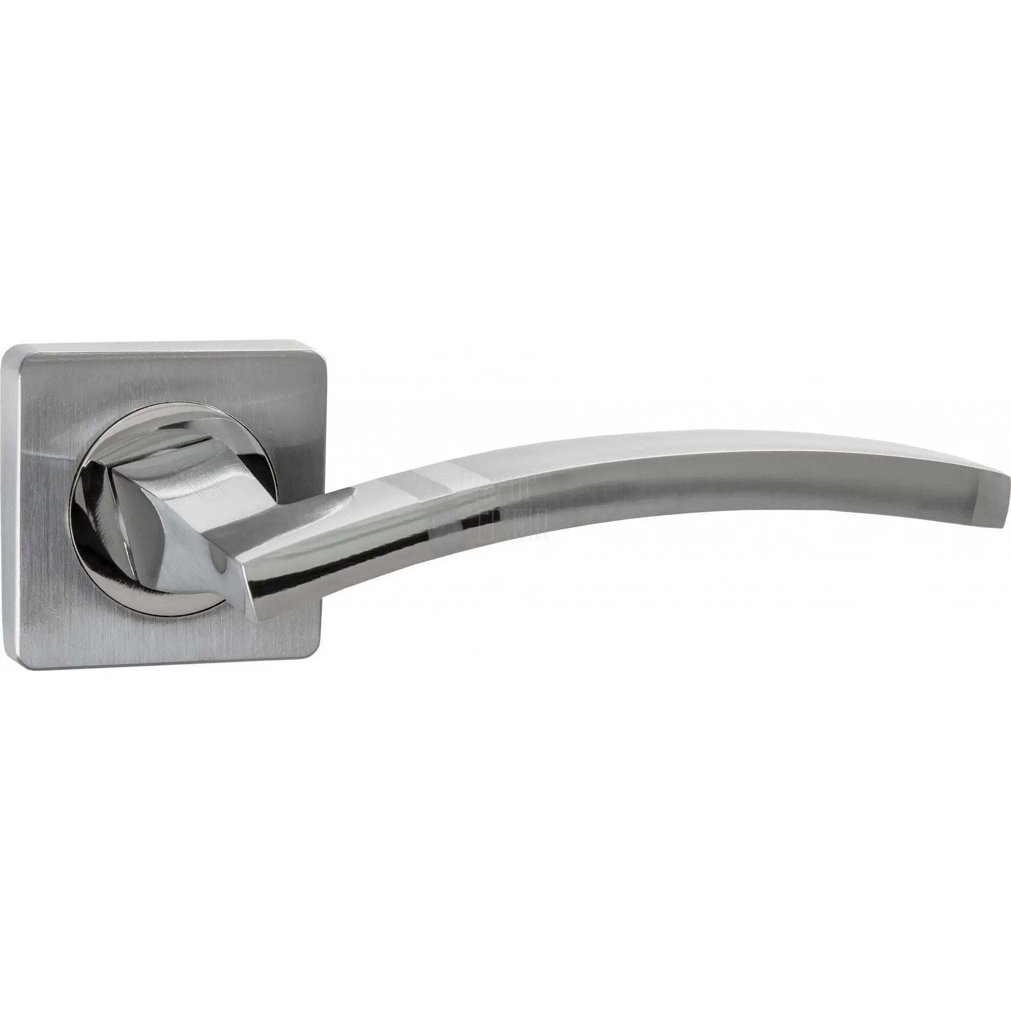 Дверные ручки Puerto (Пуэрто) INAL 520-02 на квадратной розетке матовый хром + хром