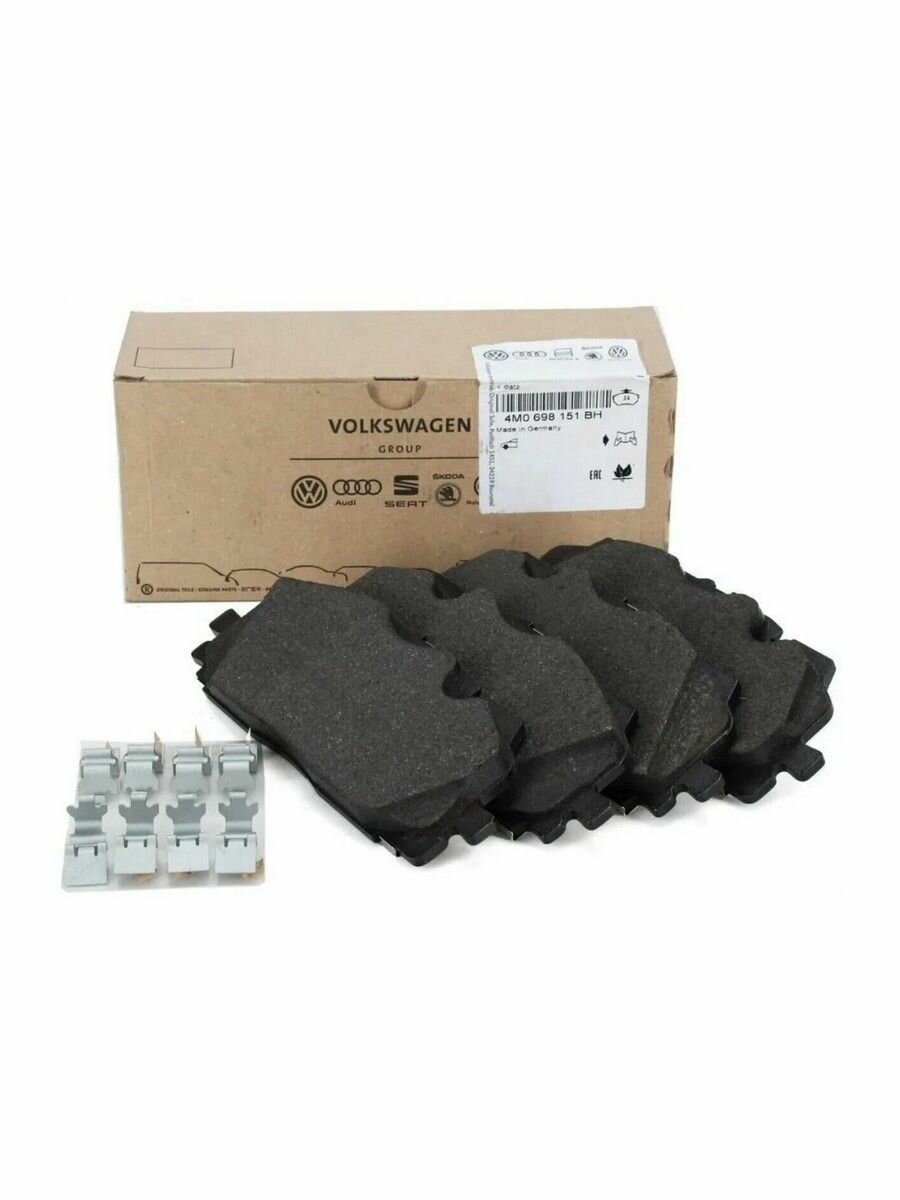 Колодки тормозные дисковые передние для а/м AUDI A4, A5, A6; Volkswagen Touareg, VAG 4M0698151BH