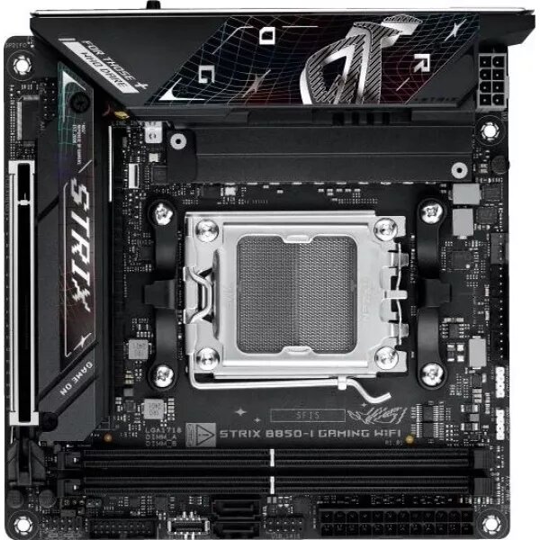 Материнская плата Asus ROG STRIX B850-I GAMING WIFI Socket AM5 AMD B850 2xDDR5 mini-ITX AC`97 8ch(7.1) 2.5Gg RAID+HDMI