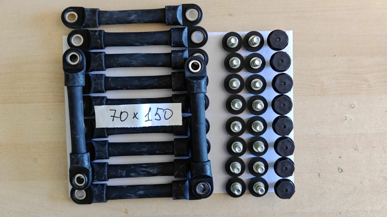 Комплект перемычки гибкие Frotek 70x150 (11 шт) и болты (24 шт) для аккумулятора 24V