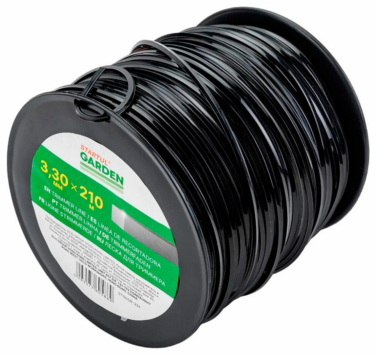 Леска триммерная Startul GARDEN, ф 3.0 мм х 210 м, квадратное сечение