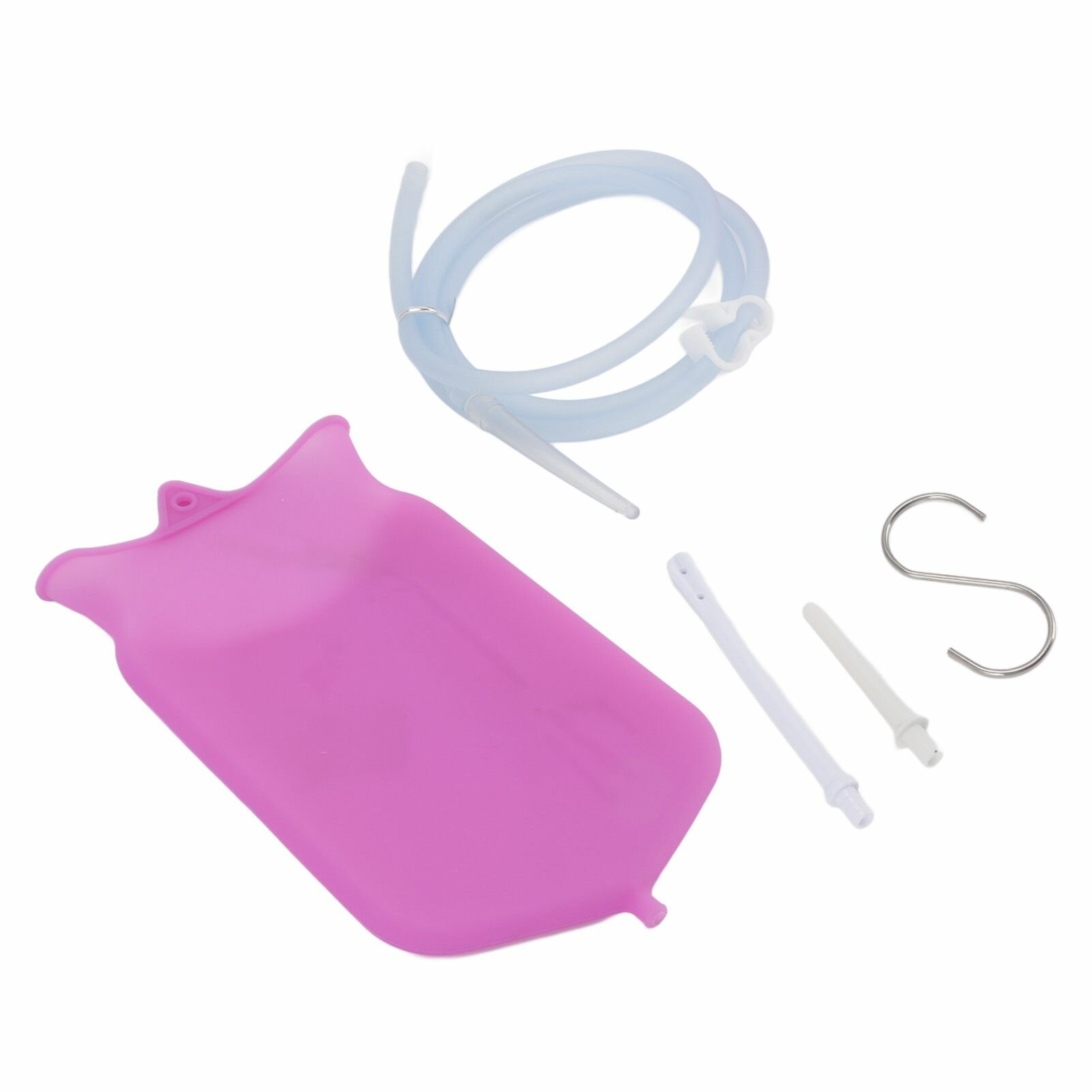 Набор для клизмы из силикона Enema Bag Kit для очистки кишечника дома 2 л, фиолетовый