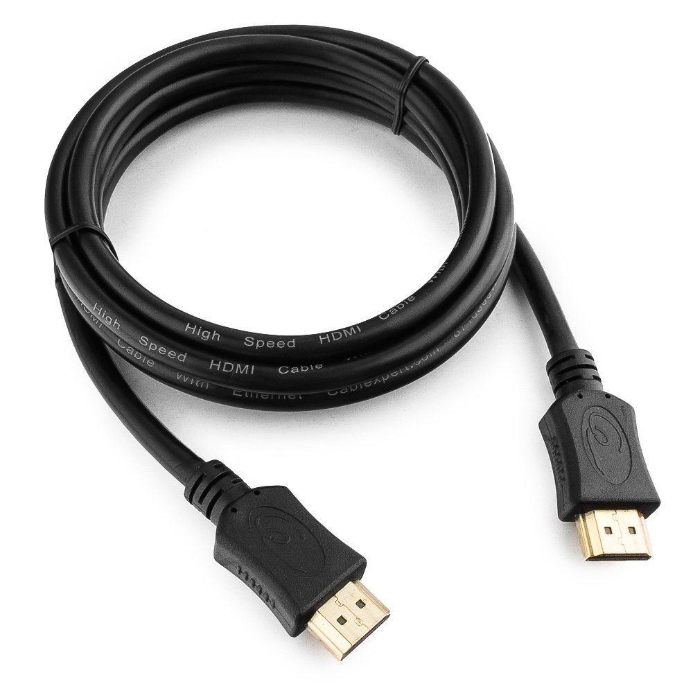 Кабель Cablexpert HDMI CC-HDMI4L-6, 19M/19M, v2.0, серия Light, позол. разъемы, экран, 1.8м, черный, пакет