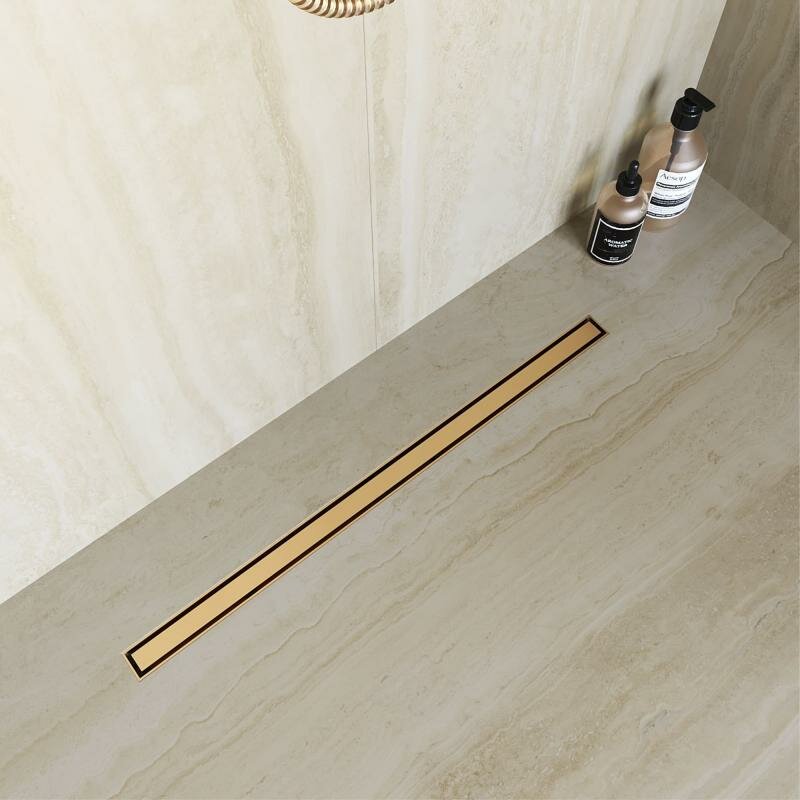 RGW Душевой трап RGW SDR-51Gb 80см, золото BRUSH