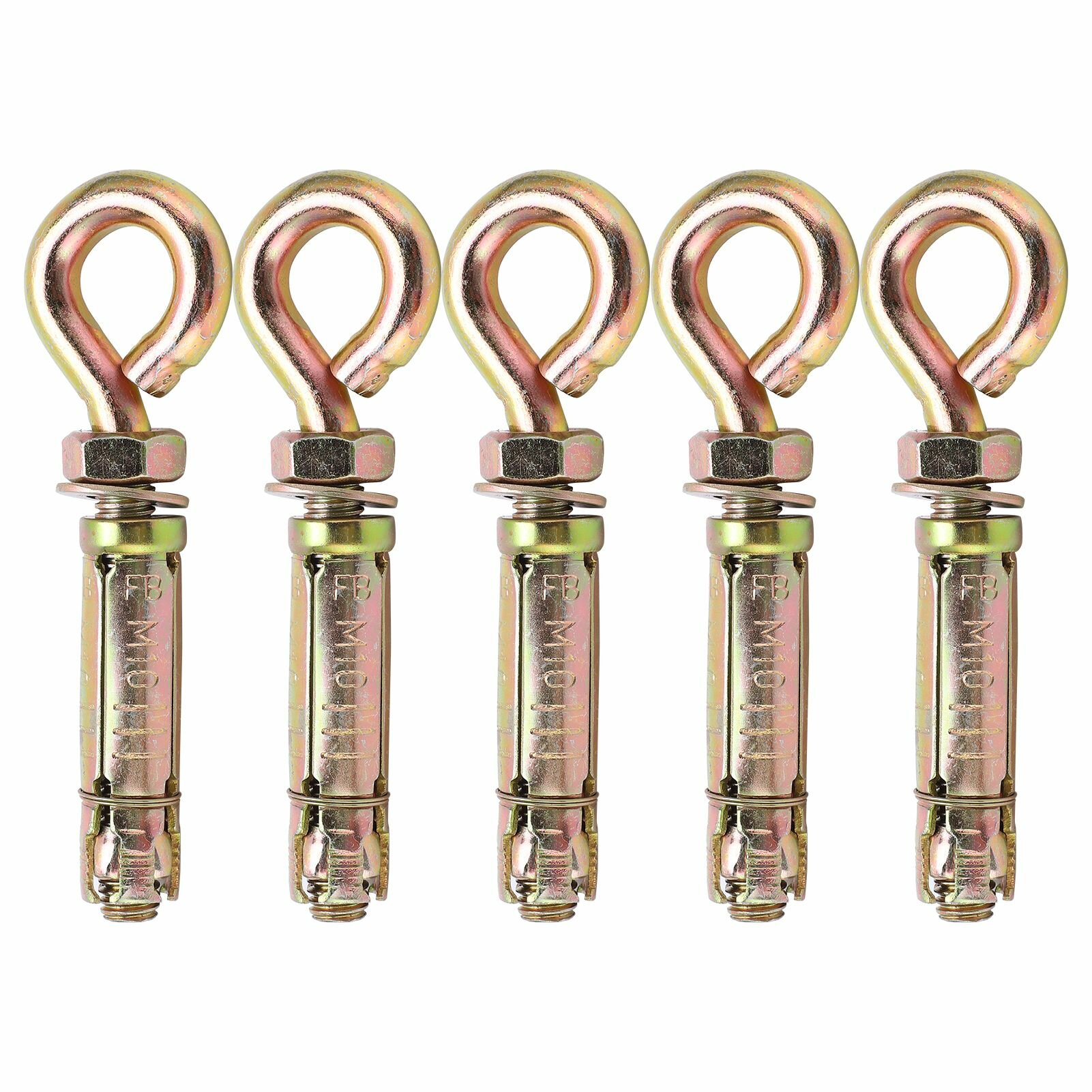 5 шт. распорные болты, сверхмощные анкерные болты с проушиной для бетонной стены 11x1,6 см