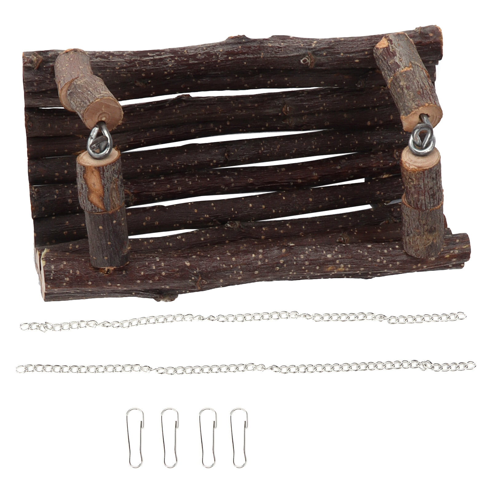 Качели-гамак-тоннель для хомяка, подвесная трубчатая игрушка для жевания из натуральной яблони для клетки мелких животных, забавное убежище и аксессуар для отдыха