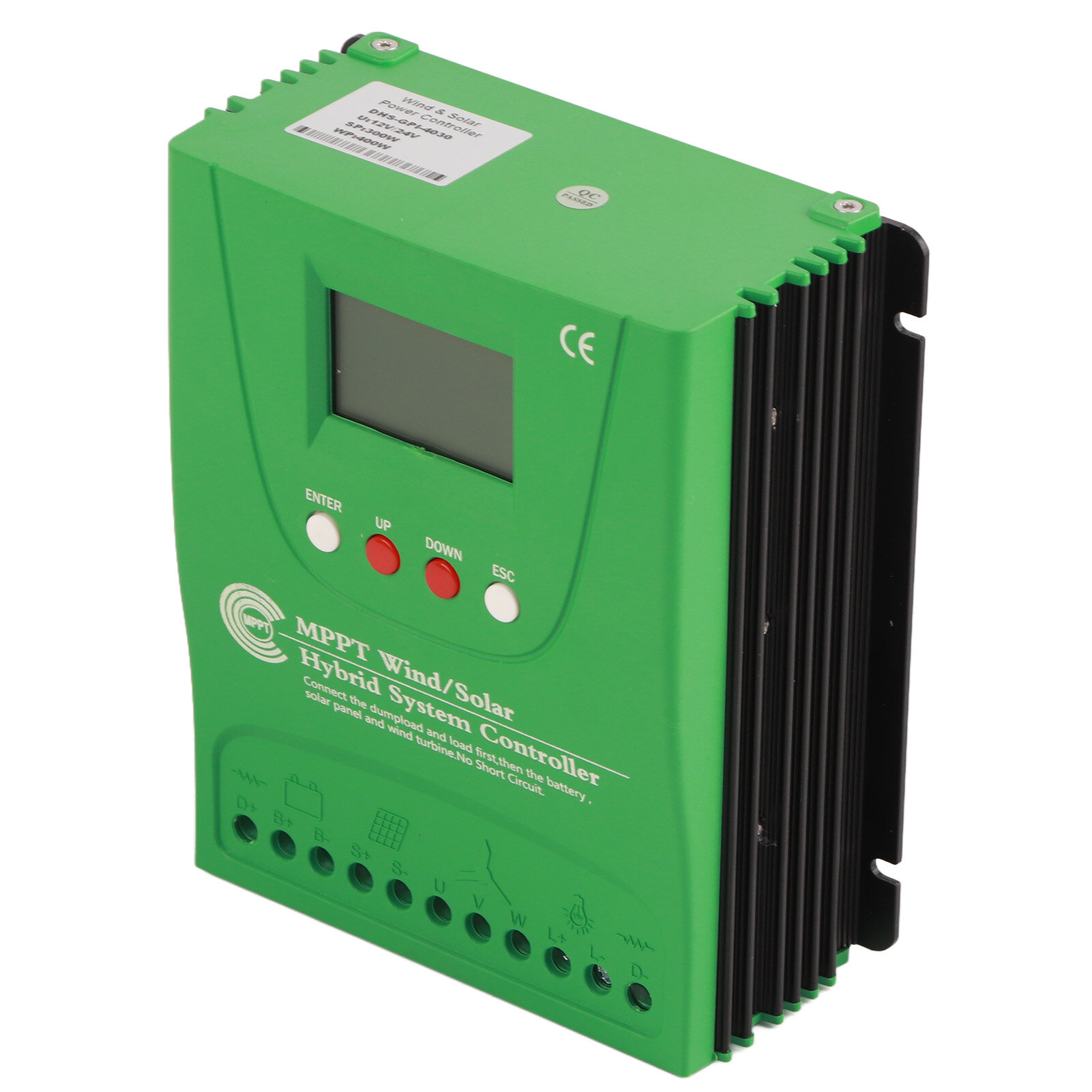Гибридный контроллер заряда ветровой солнечной батареи 12 В 24 В с ЖК-дисплеем MPPT Контроллер заряда солнечной энергии ветра