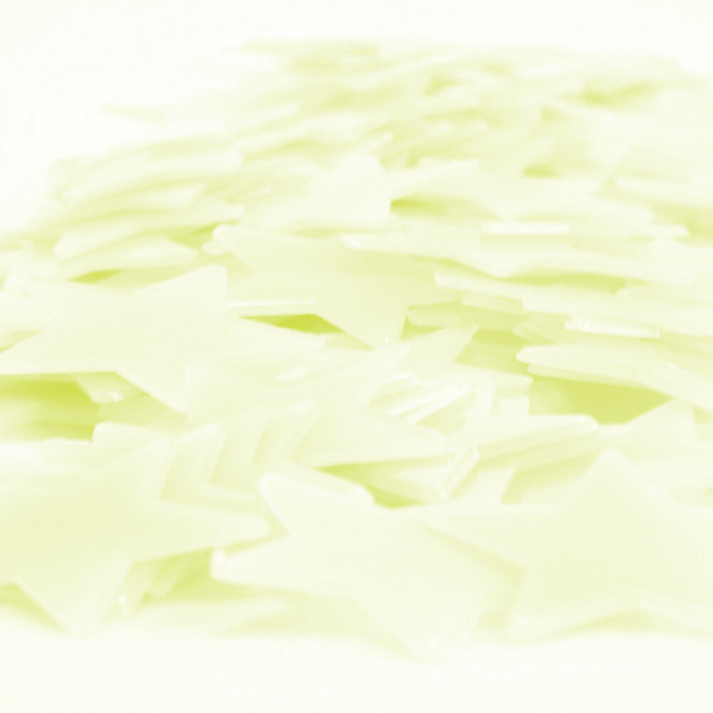 100 шт. великолепные ночные светящиеся флуоресцентные светящиеся звезды наклейки домашний декор настенная наклейка для детской спальни