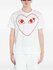 Футболка Comme des Garcons PLAY, размер XS, белый