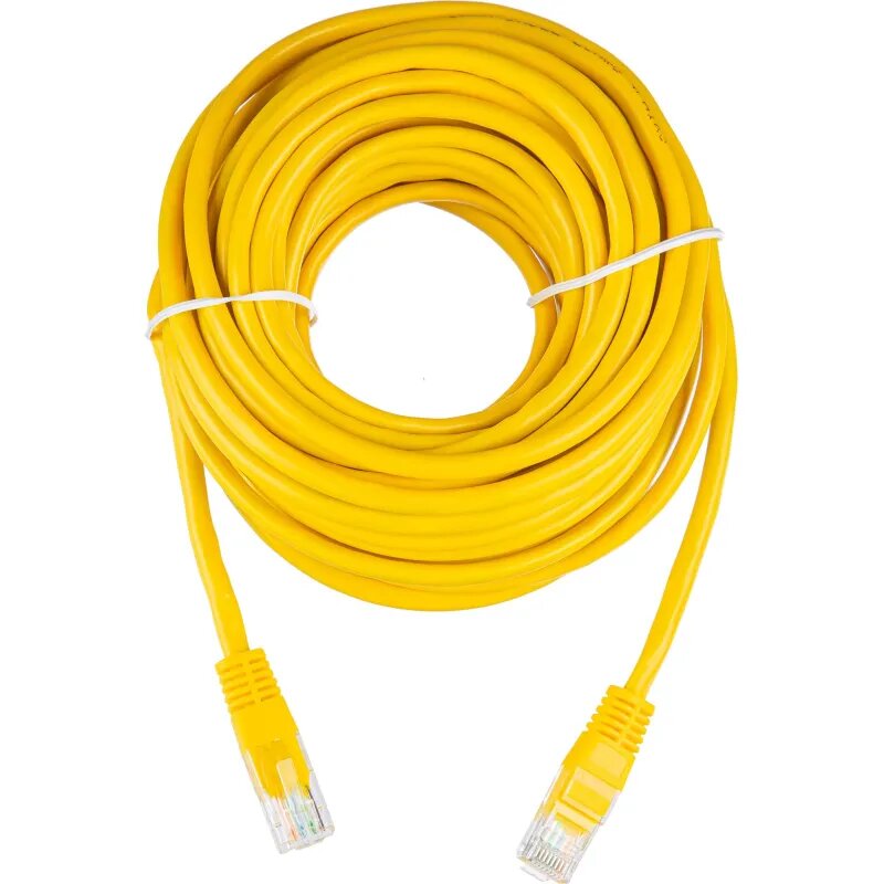 Патч-корд BigTech OPCC024 UTP CCA кат.5e/10м/литой/многожильный (желтый) 1883302