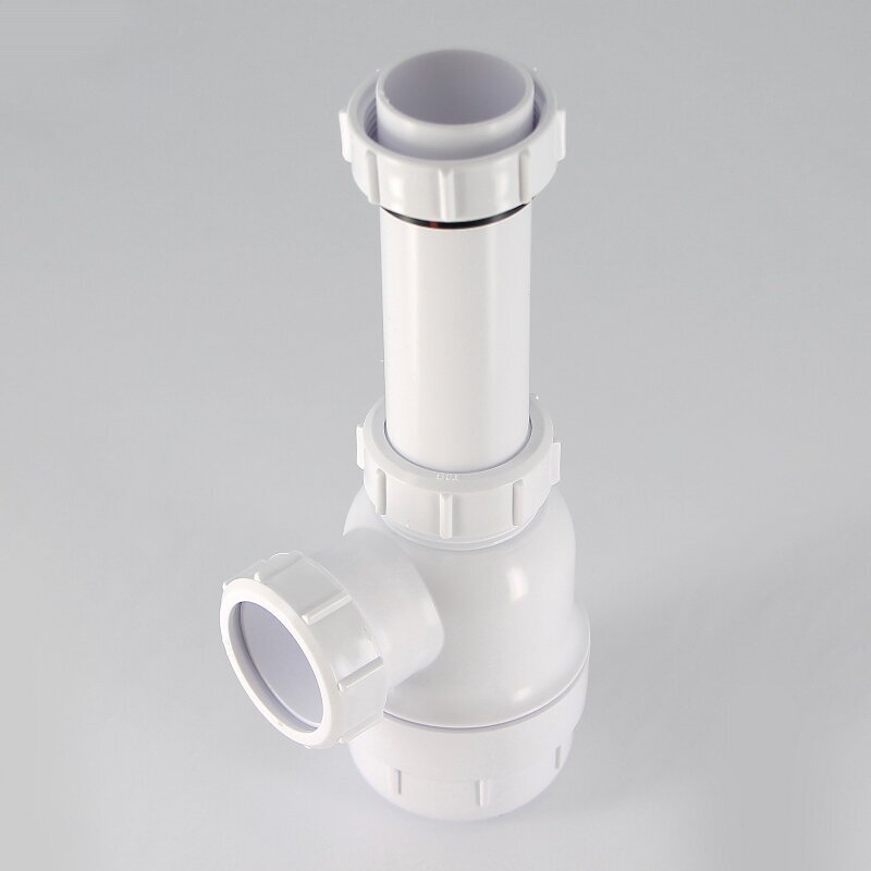 Сифон McAlpine бутылочный 1 1/2"х40 мм без выпуска выход компрессионный D=40 мм MRSK2-NW