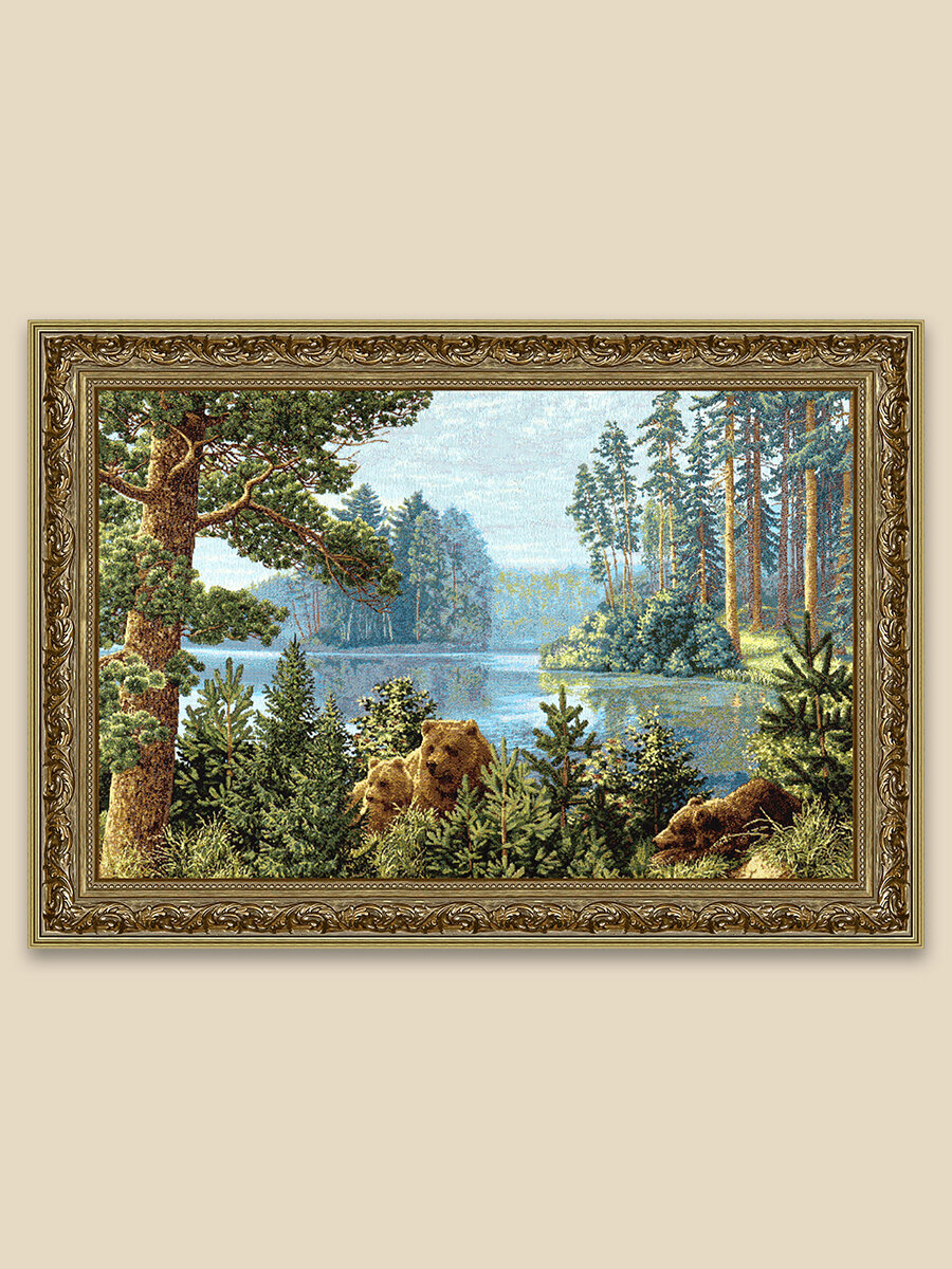 Картина из гобелена Декарт панно гобеленовое в раме на стену тканый гобелен