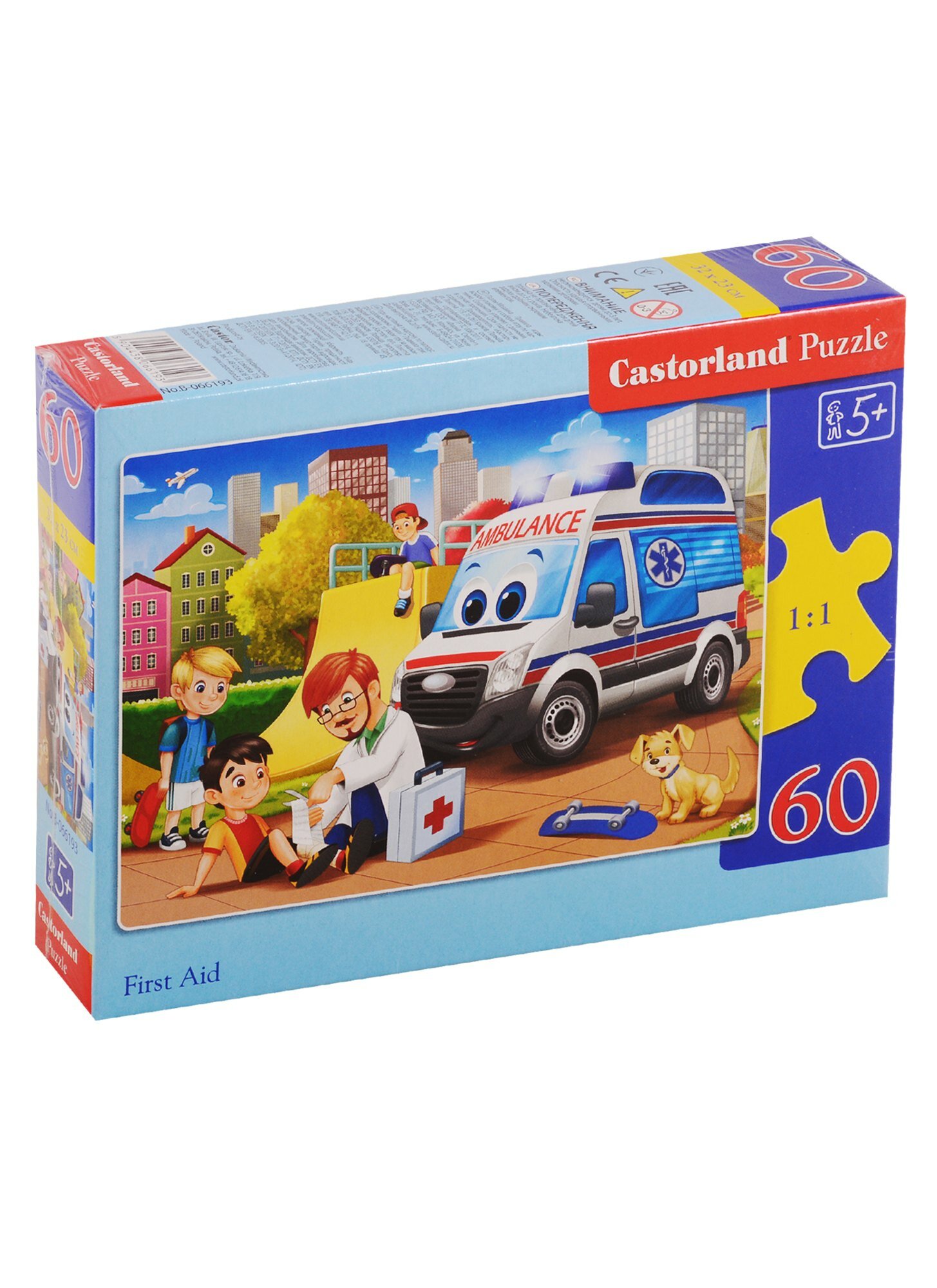Пазл Castorland 60 деталей MIDI 32*23см Первая помощь
