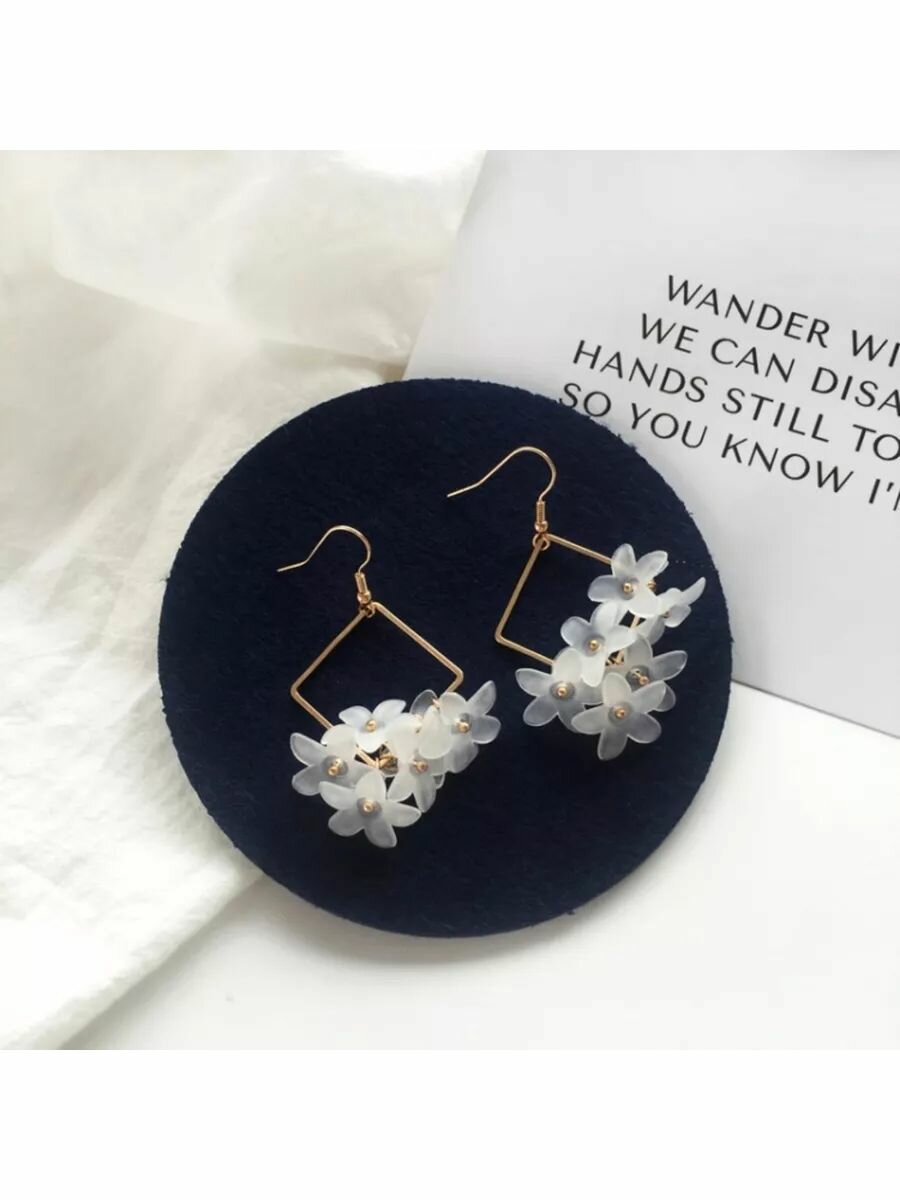 Серьги be self true, искусственный камень