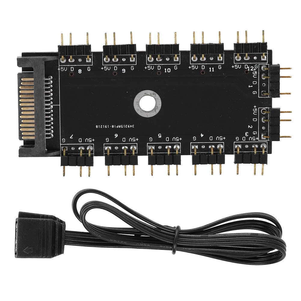 3-контактный разветвитель, портативная док-станция-концентратор, компьютерные принадлежности ARGB для интерфейса SATA