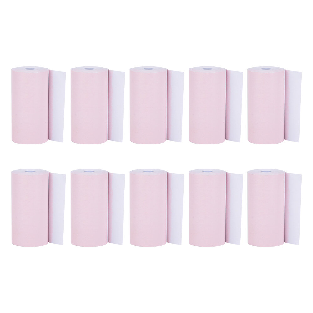 10 рулонов розовая тепловая печатная бумага для 58 -мм теплового принтера