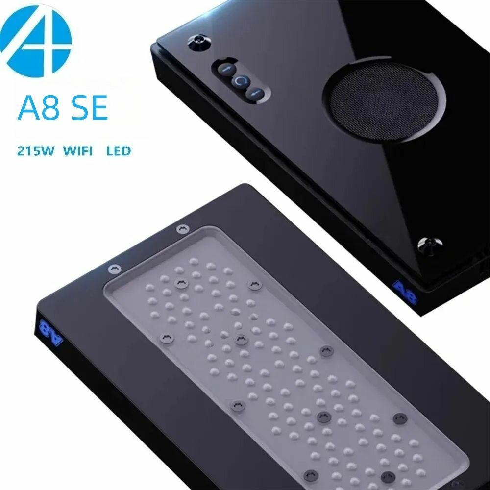 Аквариум полного спектра A8 Aquarium Coral Tank LED Light Коралловый свет Аквариумный свет App Control с регулируемой яркостью 215 Вт