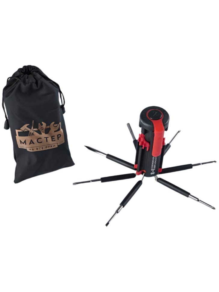Мультитул в чехле "Мастер на все руки" с фонарем (8 в 1)