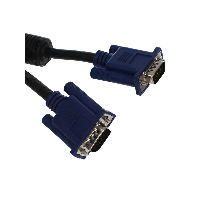 Кабель монитор-SVGA card (15M-15M) 3.0м 2 фильтра VCOM VVG6448-3MO