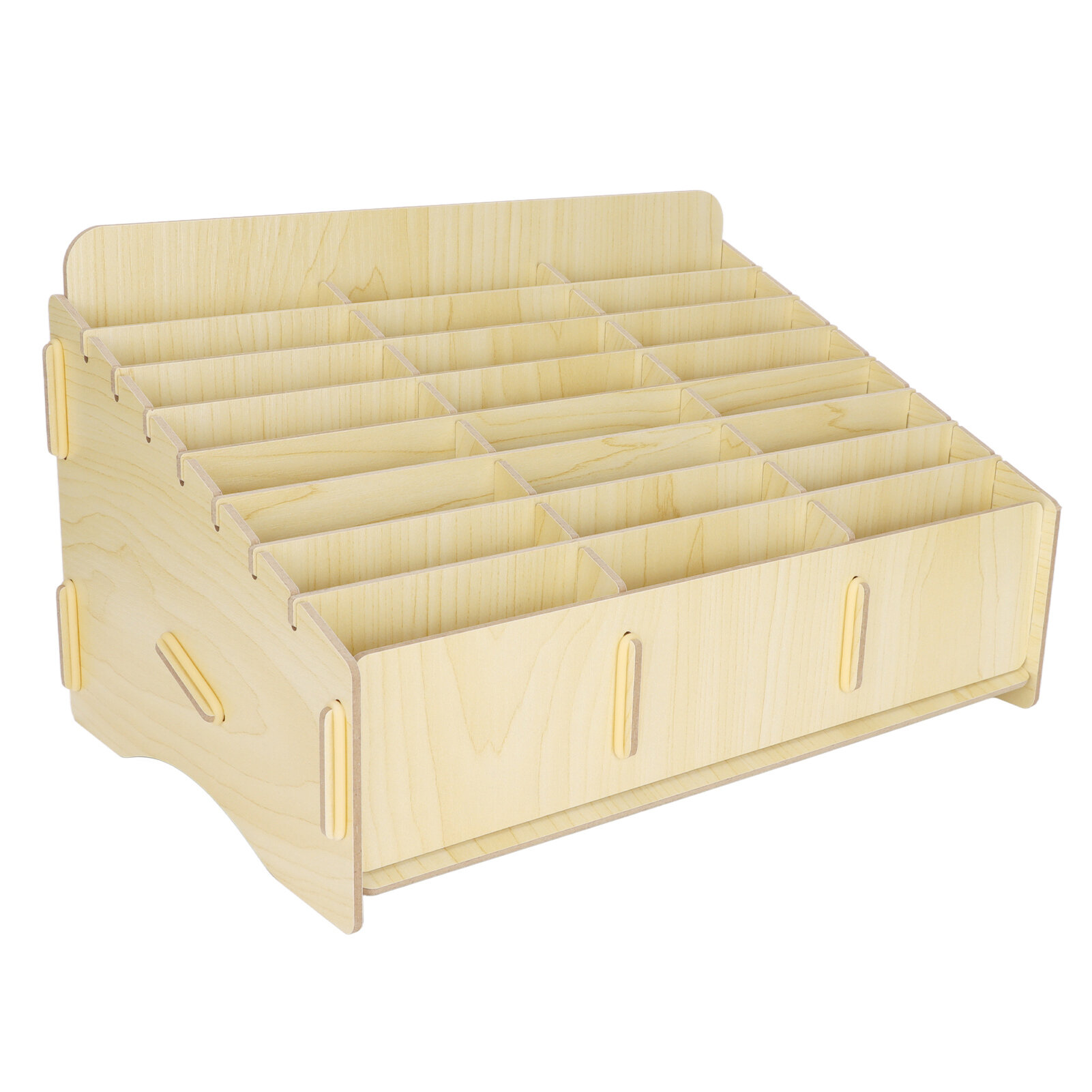 Коробка для хранения мобильных телефонов 24 Сетка Синтетическая древесная держателя мобильного телефона Ремонт