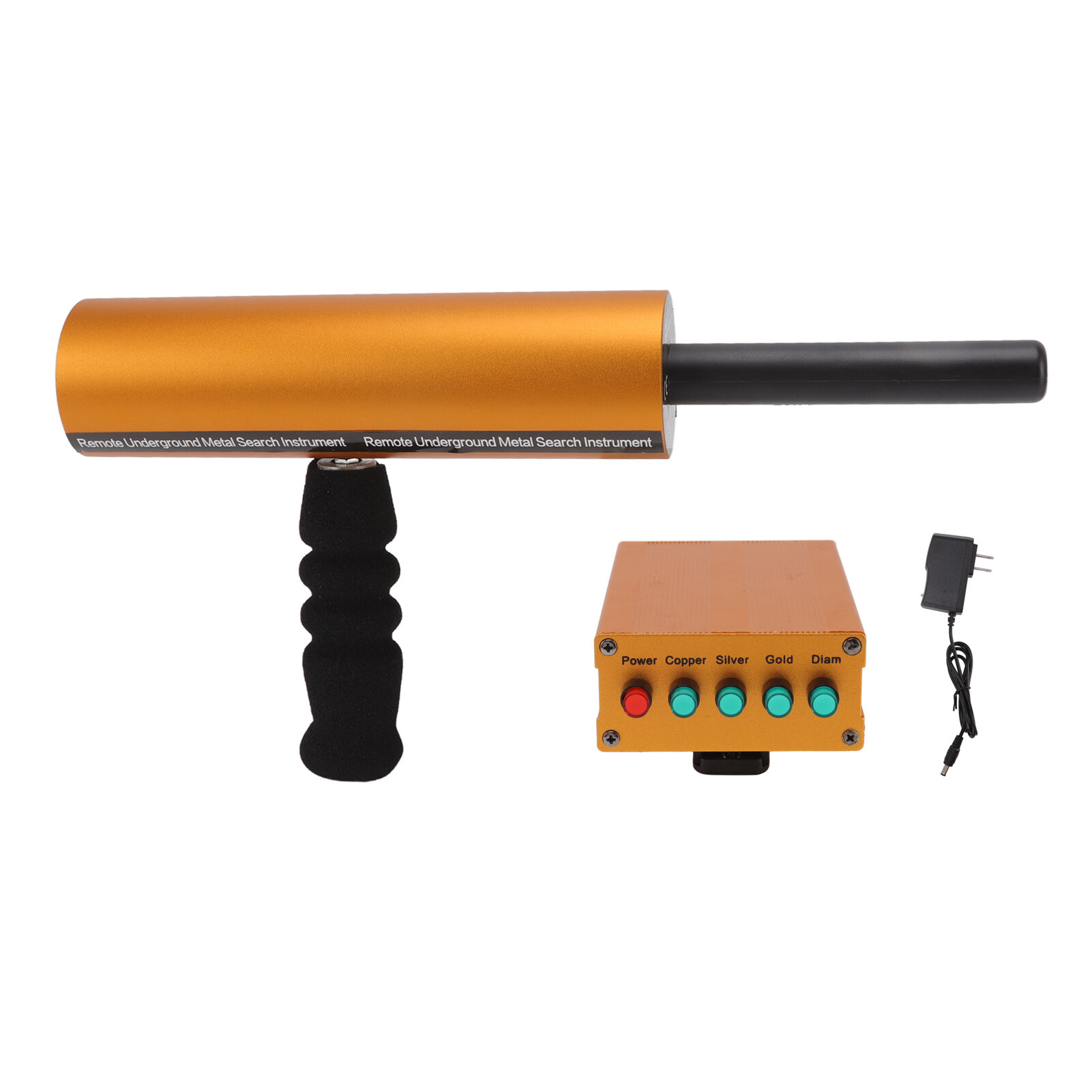 AKS металлоискатель, 14 м глубина, 800 м дальность, US вилка, золотой цвет