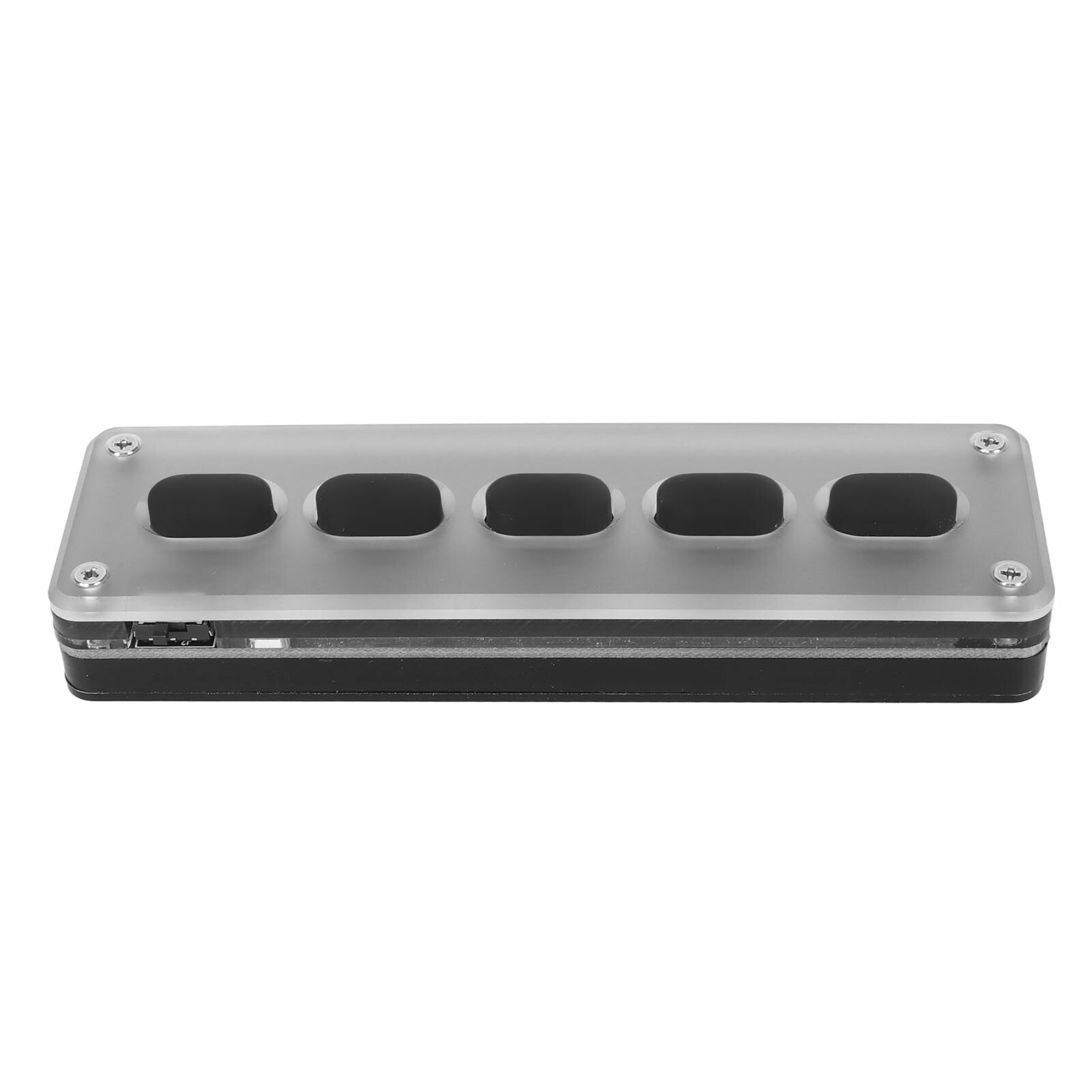 Программируемая клавиатура с 5 клавишами, USB-проводная беспроводная Bluetooth, двухрежимная мини-силиконовая игровая клавиатура с отключением звука для офисной музыки, черная