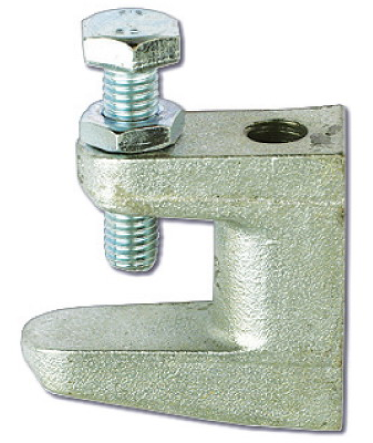 Струбцина DKC / ДКС монтажная, G-образная, стальная, серый, 36×19мм / крепеж