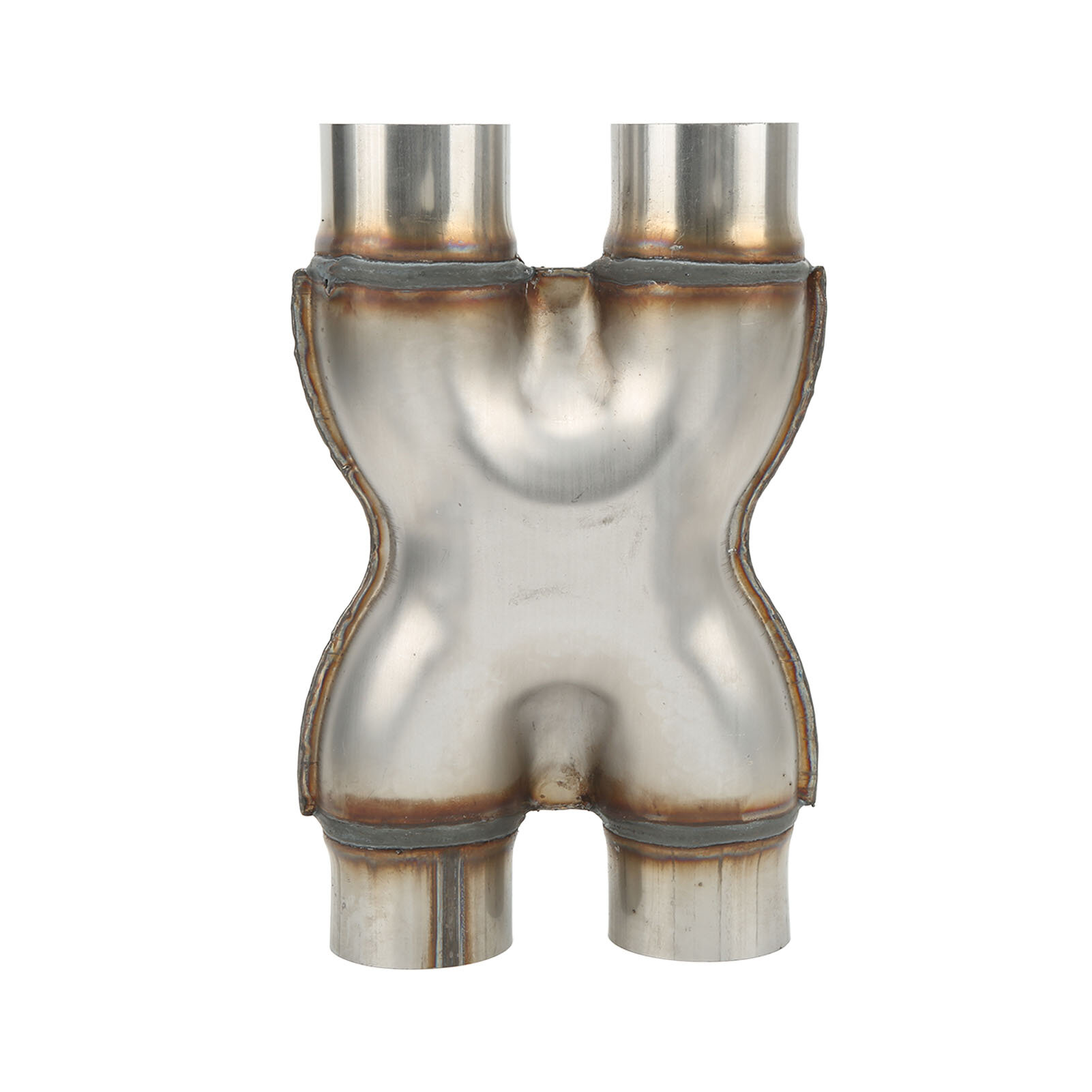 Автомобильный Двойной Переходник для Выхлопных газов Соединитель Трубы 409 Выпускной Патрубок из Нержавеющей Стали X Внутренний Диаметр 63 мм