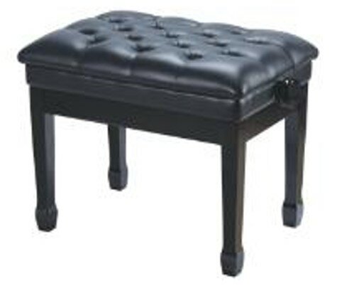 HY-DX06-GLOSS-BLACK Банкетка, черный/черный, искусственная кожа, Rin